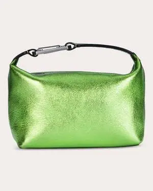 EERA Laminated Leather Moon Bag - Green