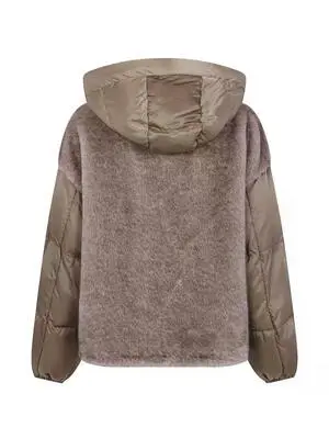 BETTA CORRADI Textured-panel Hooded Jacket