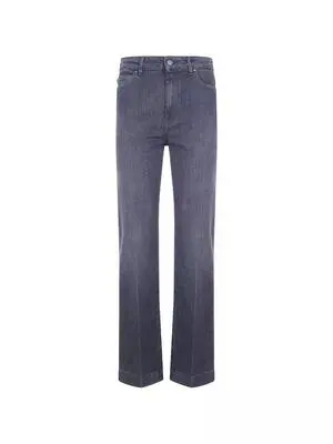 CIGALA'S Pressed-crease Five-pocket Jeans - Grey
