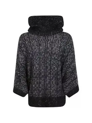 D.exterior Sequin-embellished Roll-neck Sweater