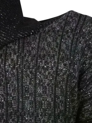 D.exterior Sequin-embellished Roll-neck Sweater