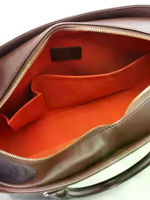 LOUIS VUITTON 2004 Saria Damier Ebene Tote Bag
