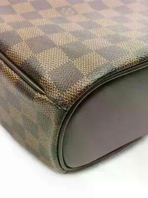 LOUIS VUITTON 2004 Saria Damier Ebene Tote Bag