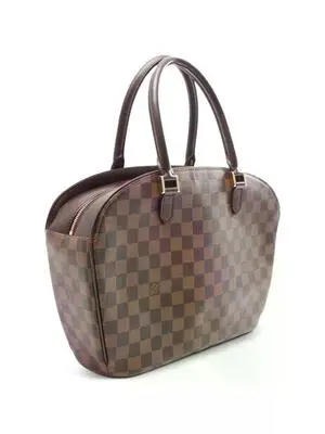 LOUIS VUITTON 2004 Saria Damier Ebene Tote Bag