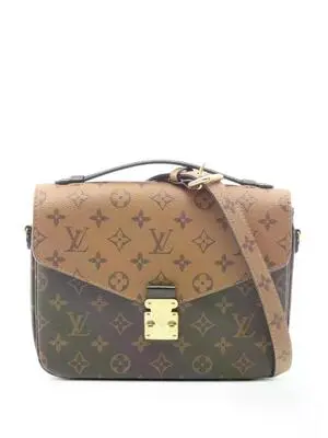 LOUIS VUITTON Monogram Reverse Pochette Metis Shoulder Bag - Brown