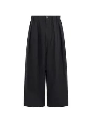 UMA WANG Pleated Cropped Trousers