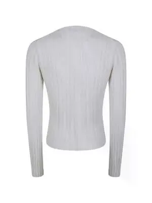 Liviana Conti Ribbed Knit Wrap-style Sweater