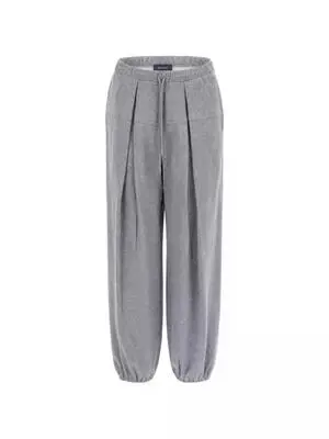 Sportmax Pleated Track Pants - Grey