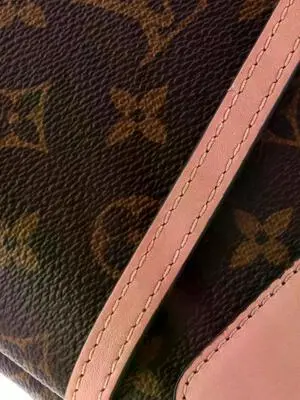 LOUIS VUITTON Monogram Canvas And Leather Locky Handbag Satchel - Pink