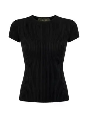 TOCCIN Matilda Ribbed T-shirt - Black