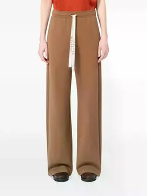 Max Mara Logo Drawstring Wide-leg Track Pants
