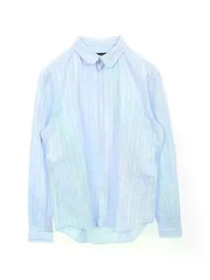 LOUIS VUITTON 2000s Chain-print Striped Shirt - Blue