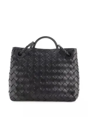 Bottega Veneta Intrecciato Nappa Andiamo Small Satchel - Black