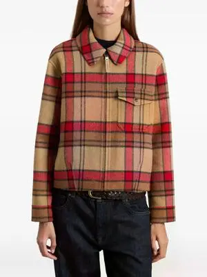 Woolrich Checked Zip-up Jacket