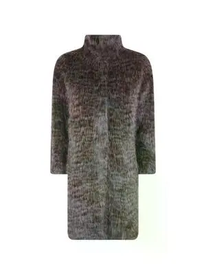 BETTA CORRADI Leopard-print Faux-fur Coat