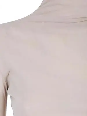 D.exterior Sheer High-neck Top
