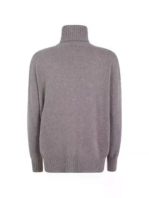 D.exterior Roll-neck Cashmere Sweater