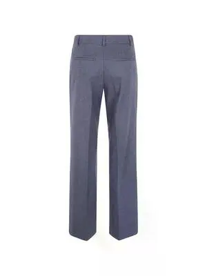 Seventy Pressed-crease Straight-leg Trousers - Blue