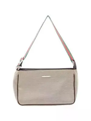 Gucci 2000s Sherry Line Logo-plaque Shoulder Bag - Neutrals