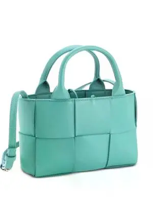 Bottega Veneta Intrecciato Leather Tote Bag - Green