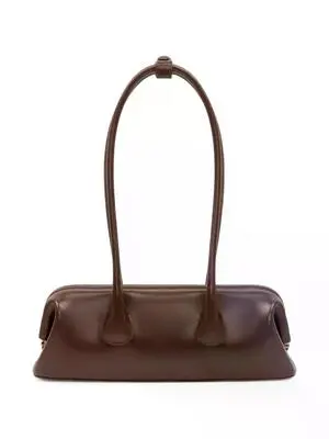 OSOI Boat Wide Mini Leather Shoulder Bag - Brown