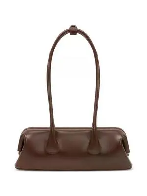 OSOI Boat Wide Mini Leather Shoulder Bag - Brown