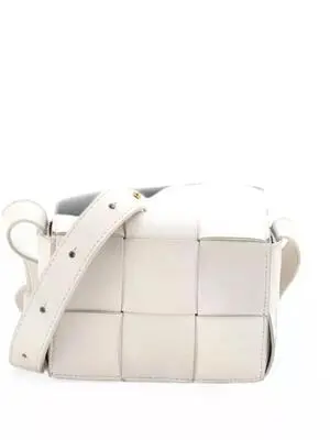 Bottega Veneta Cassette Maxi Intrecciato Leather Candy Cross Body Bag