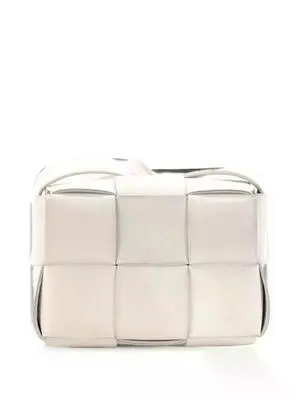 Bottega Veneta Cassette Maxi Intrecciato Leather Candy Cross Body Bag