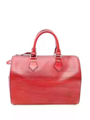 LOUIS VUITTON 1992 25 Speedy Tote Bag - Red