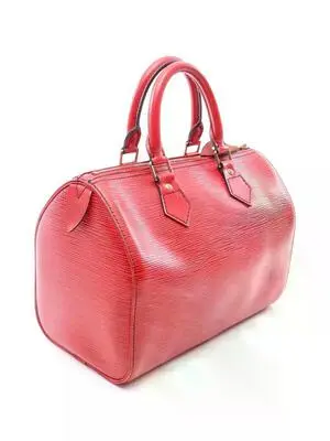 LOUIS VUITTON 1992 Speedy 25 Tote Bag - Red