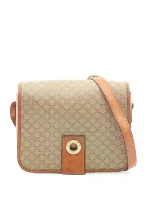 Celine 2000s Macadam Shoulder Bag - Neutrals
