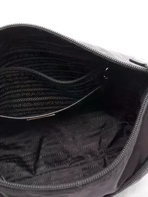 Prada Logo Plaque Shoulder Bag