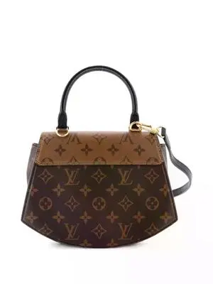 LOUIS VUITTON Tilsitt Top Handle Bag Reverse Monogram Canvas Cross Body Bag - Brown