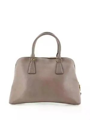 Prada Promenade Bag Saffiano Leather Medium Satchel - Neutrals