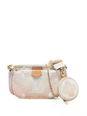 LOUIS VUITTON 2021 Pochette Accessoires Monogram Giant Shoulder Bag - Pink