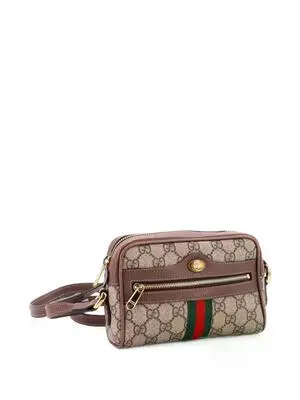 Gucci Ophidia Shoulder Bag Gg Coated Canvas Mini Crossbody Bag