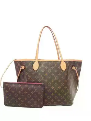 LOUIS VUITTON Neverfull Mm Monogram Tote Bag - Brown