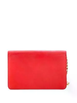Prada Chain Wallet Saffiano Leather Crossbody Bag