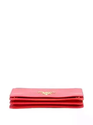 Prada Chain Wallet Saffiano Leather Crossbody Bag