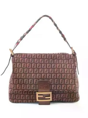 Fendi 2000s Zucchino Mamma Bucket Shoulder Bag - Red