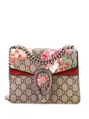 Gucci Dionysus Bag Blooms Print Gg Coated Canvas Mini Shoulder Bag