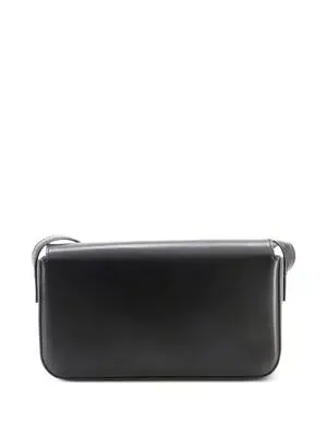 Celine Triomphe East-west Smooth Calfskin Shoulder Bag - Black