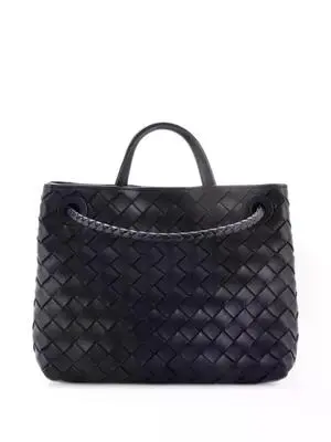 Bottega Veneta Intrecciato Nappa Andiamo Satchel - Black