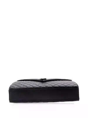 Saint Laurent Classic Monogram Envelope Satchel Mixed Matelasse Leather Large Shoulder Bag