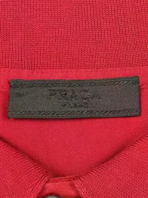 Prada 2010s Triangle Logo Polo Shirt