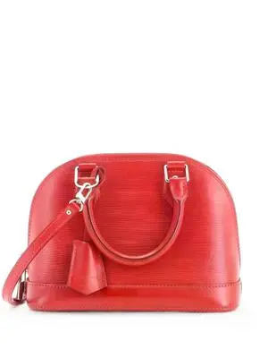 LOUIS VUITTON Alma Handbag Epi Leather Bb Satchel - Red