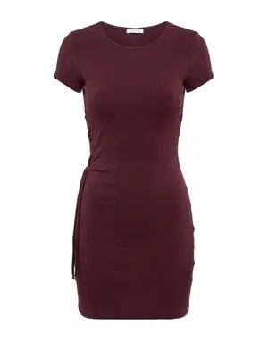 Patrizia Pepe Mini Dress In Ribbed Viscose