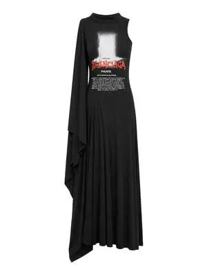 Balenciaga The Door Women`s Long Dress - Black