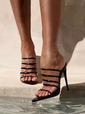 Femme La Kalós Slipper Patent Stiletto Heel
