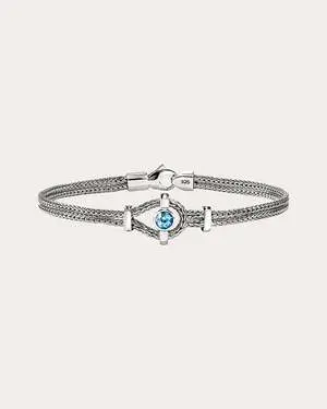 John Hardy Swiss Topaz Icon Bracelet - Blue